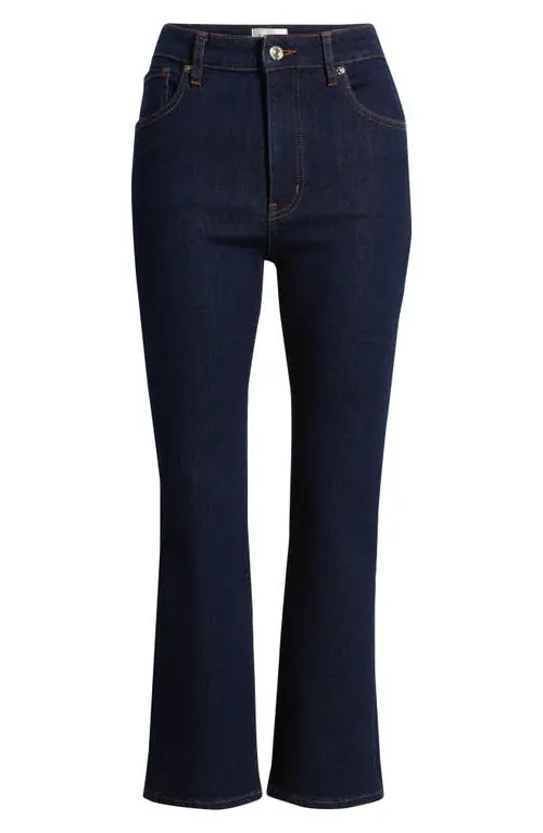 FRAME The Reboot High-rise Cropped Flare Jeans - Rinse