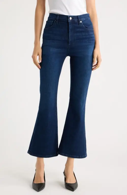 FRAME The Reboot High-rise Cropped Flare Jeans - Ultraviolet