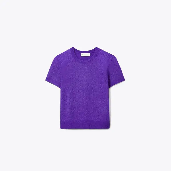 Tory Burch Cashmere Silk T-shirt - Royal Purple
