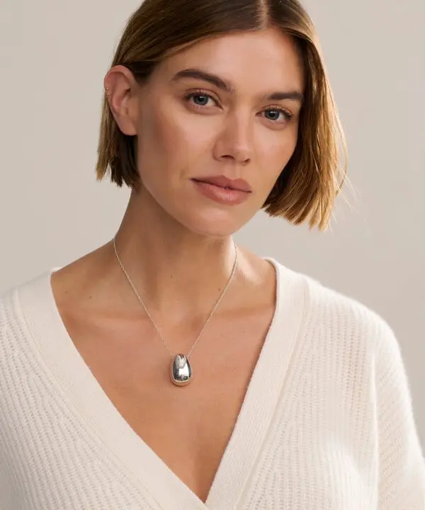 Sophie Buhai Egg Pendant - Silver | Editorialist