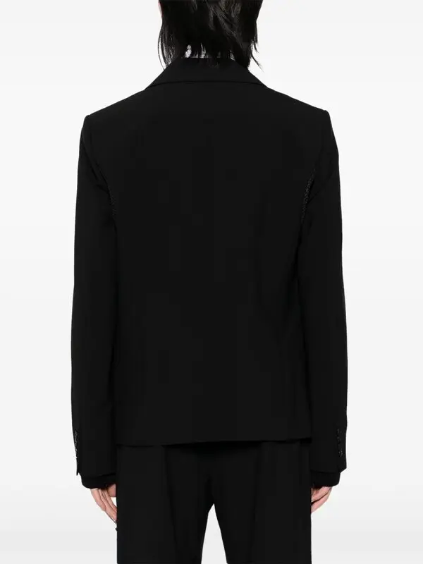 Casablanca Zip-up Mesh Panel Blazer