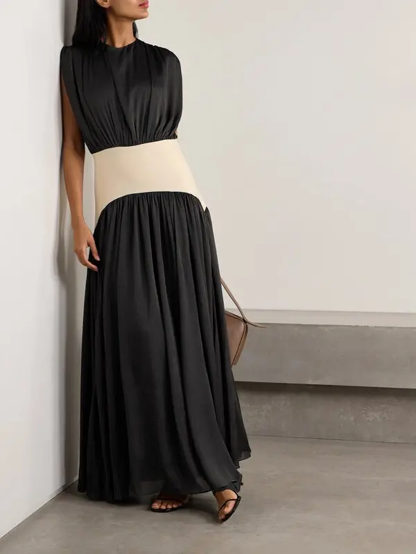 abadia knit dresses Abadia Knitted A-Line Midi Dress In Cream - 50% Off