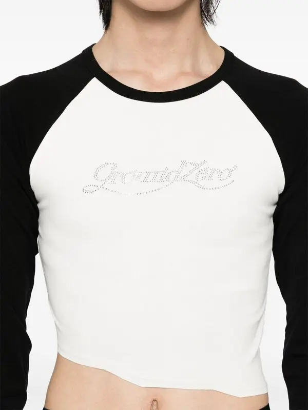 GROUND ZERO Crystal-embellished T-shirt