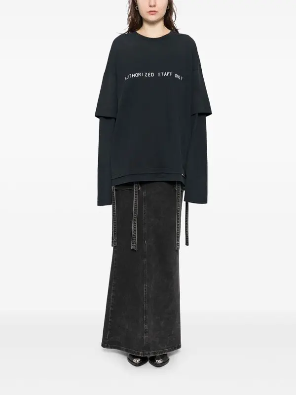 GROUND ZERO Graphic-print T-shirt - Black