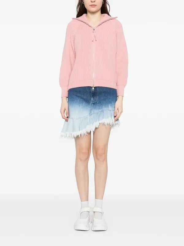 GROUND ZERO Zip-up Cardigan - Pink