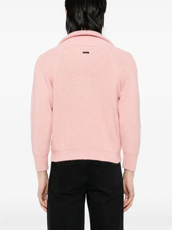 GROUND ZERO Zip-up Cardigan - Pink