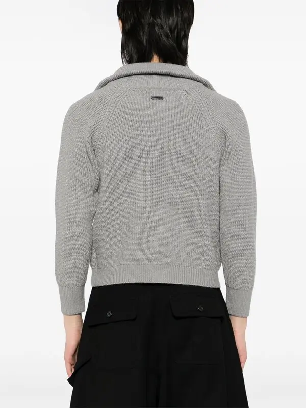 GROUND ZERO Zip-up Cardigan - Grey