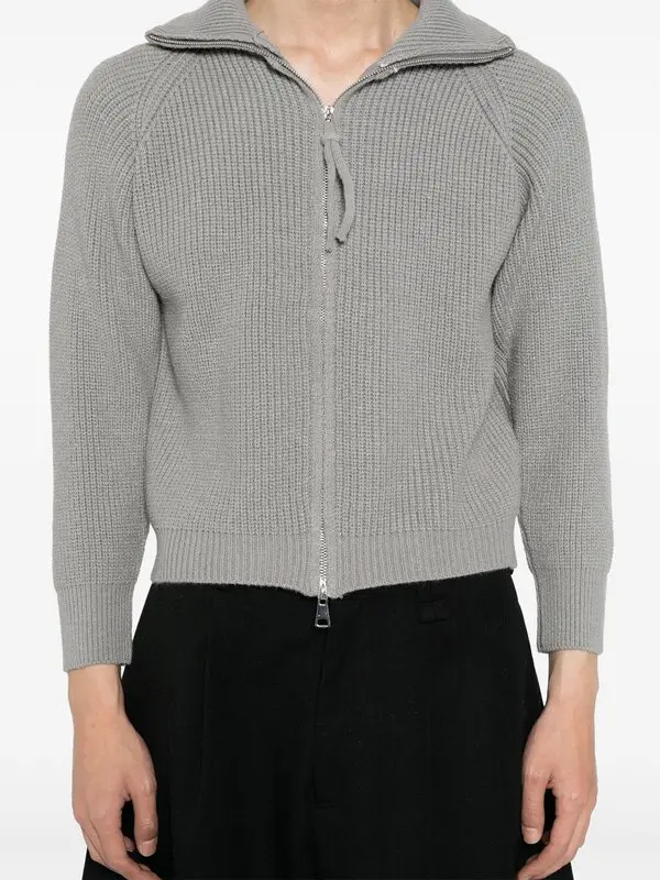GROUND ZERO Zip-up Cardigan - Grey