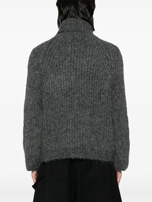 GROUND ZERO Roll-neck Jumper - Grey