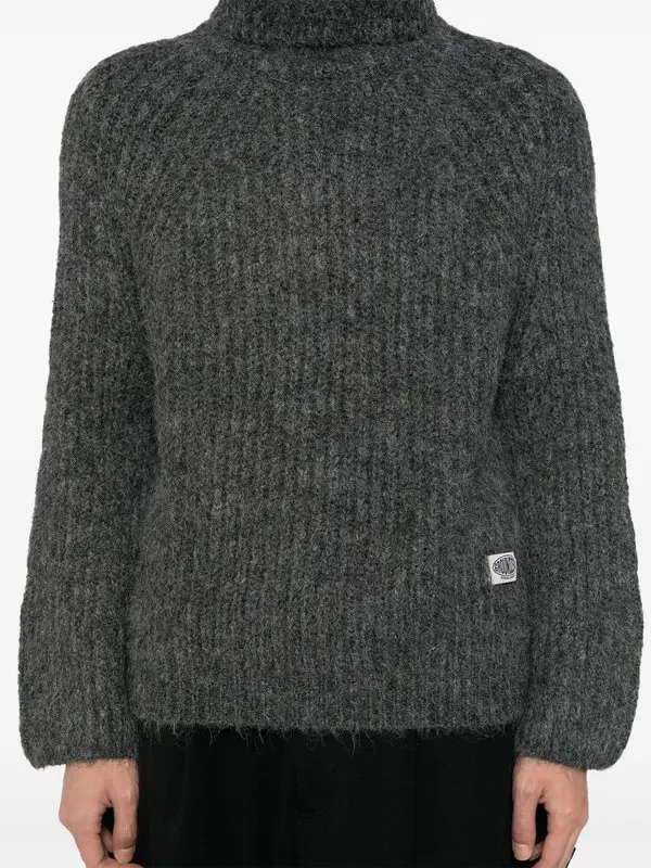 GROUND ZERO Roll-neck Jumper - Grey