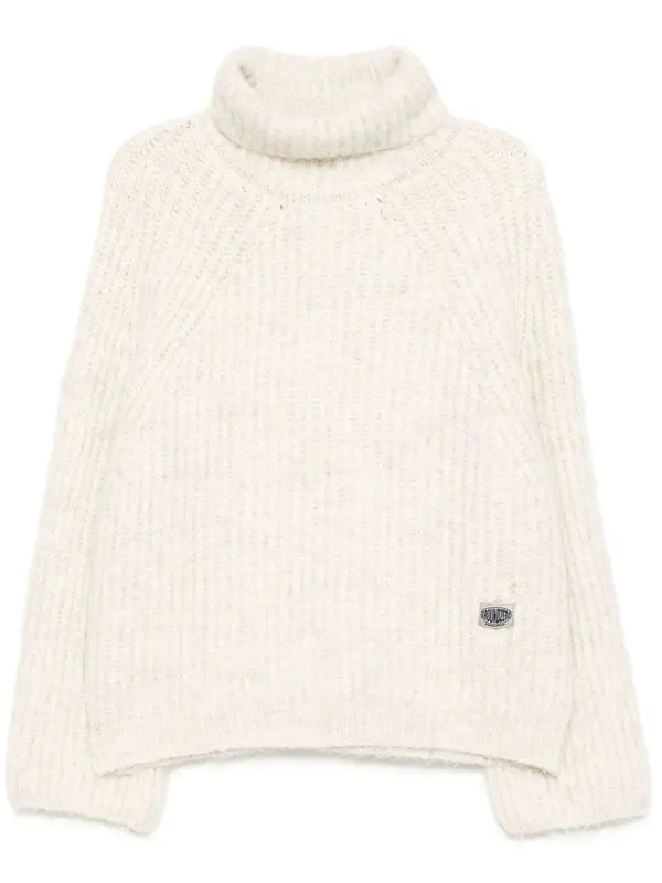 GROUND ZERO Roll-neck Jumper - White