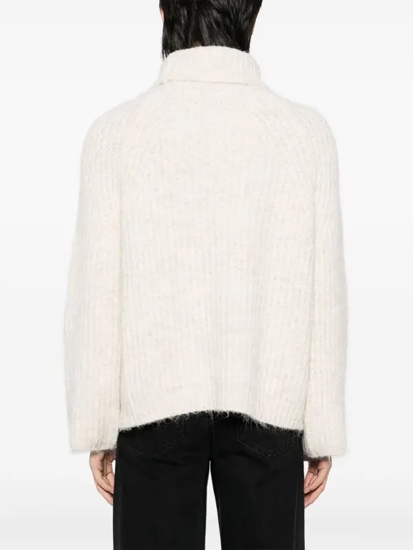 GROUND ZERO Roll-neck Jumper - White