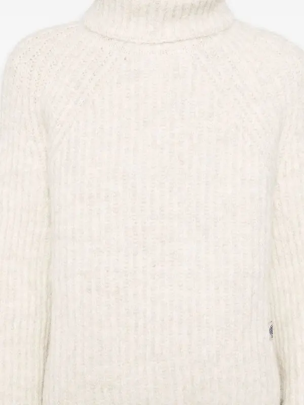 GROUND ZERO Roll-neck Jumper - White