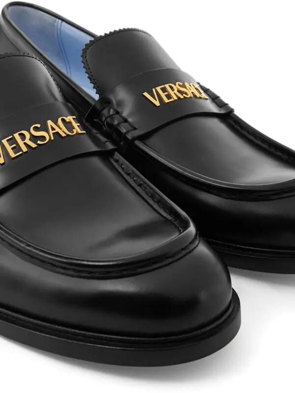 Versace Leather Loafers