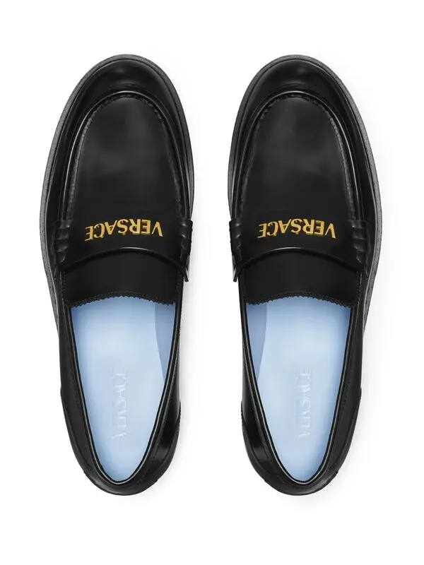 Versace Leather Loafers