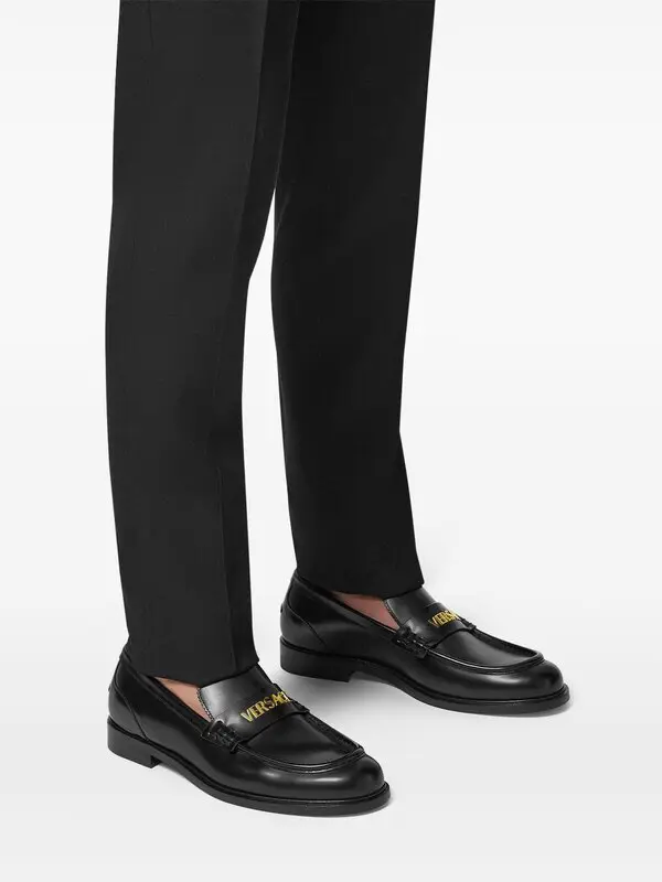 Versace Leather Loafers