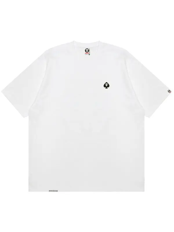AAPE BY *A BATHING APE Logo Appliqué Cotton T-shirt - Yellow