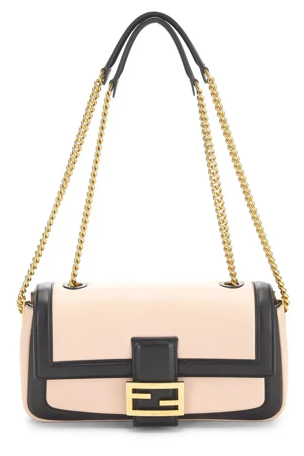 Fendi Leather Chain Baguette