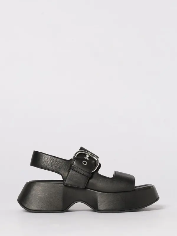 VIC MATIE Heeled Platform Sandal - Black