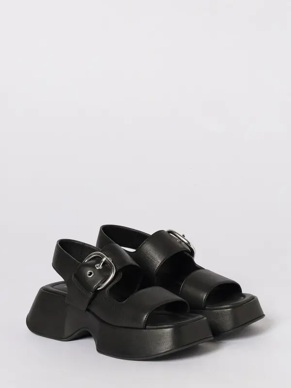 VIC MATIE Heeled Platform Sandal - Black