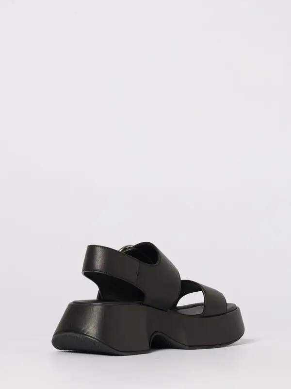 VIC MATIE Heeled Platform Sandal - Black