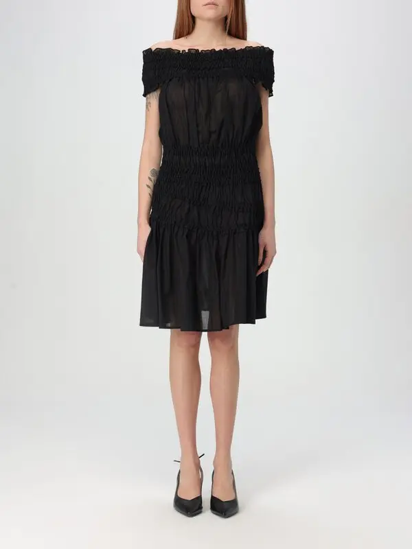 Tory Burch Off-the-shoulder Shirred Dress