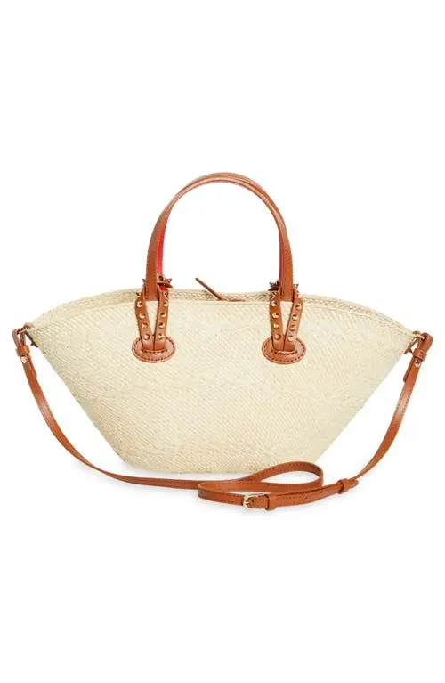 CHRISTIAN LOUBOUTIN Mini Cabata Raffia Basket Tote