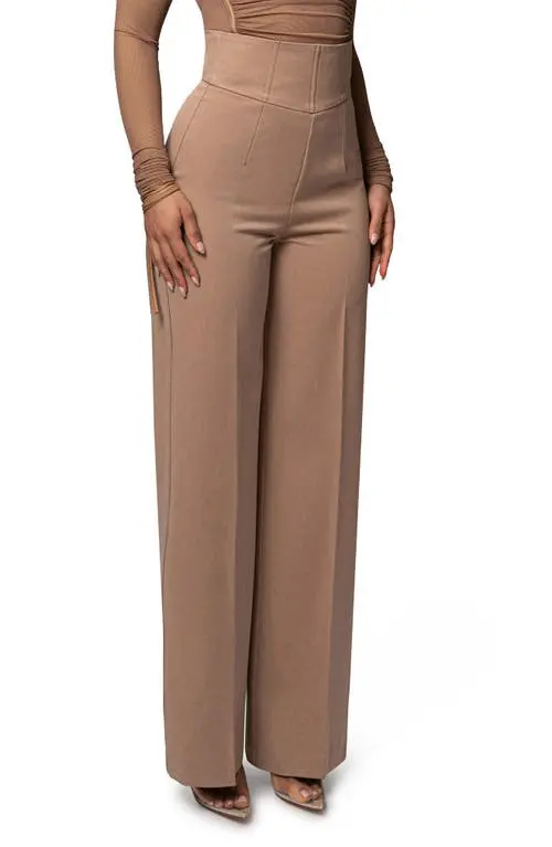 JLUXLABEL Novena Straight-leg Pants - Beige