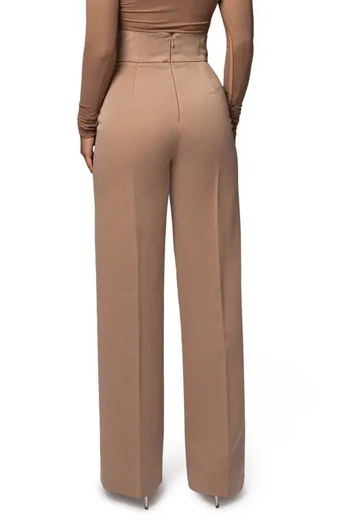 JLUXLABEL Novena Straight-leg Pants - Beige