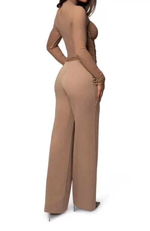 JLUXLABEL Novena Straight-leg Pants - Beige