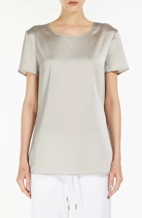 MM BY MAX MARA Mm Cortona Stretch Silk Top