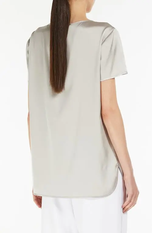 MM BY MAX MARA Mm Cortona Stretch Silk Top