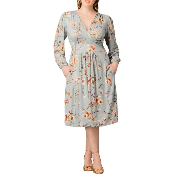 KIYONNA Diana Long Sleeve Dress - Spring Meadow