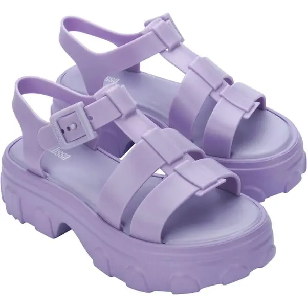 Melissa Ella Ankle Strap Platform Sandals - Lilac