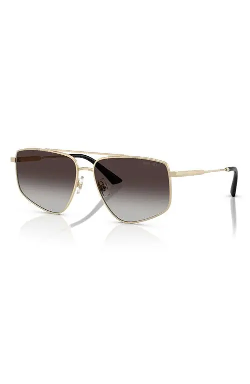 JIMMY CHOO 58mm Pilot Sunglasses - Grey Flash