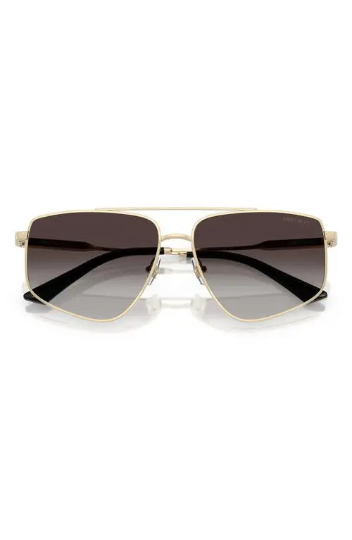 JIMMY CHOO 58mm Pilot Sunglasses - Grey Flash