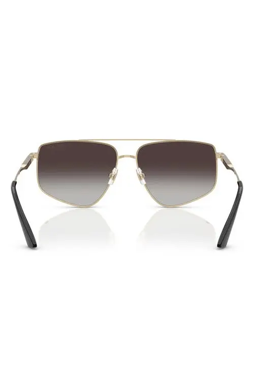 JIMMY CHOO 58mm Pilot Sunglasses - Grey Flash