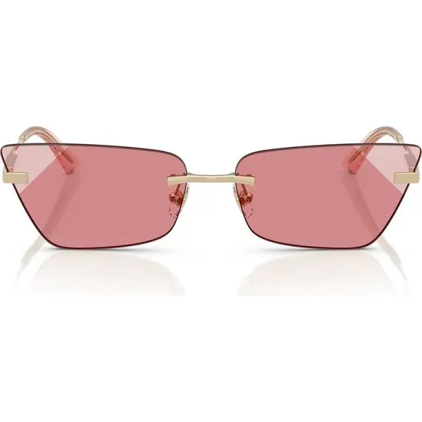 JIMMY CHOO 60mm Cat Eye Sunglasses - Pink Grad