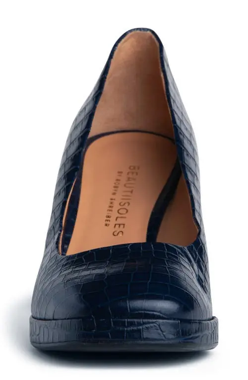 BEAUTIISOLES BY ROBYN SHREIBER Cristina Platform Pumps - Navy