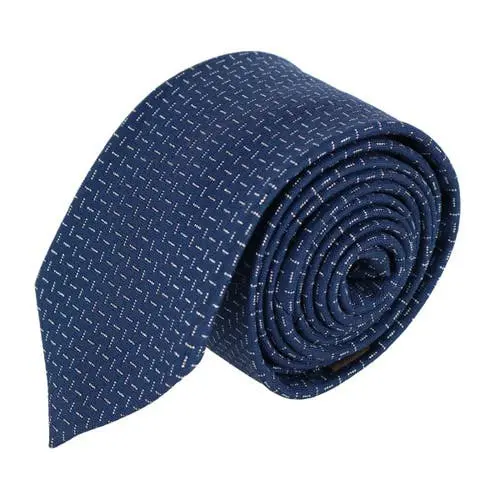 Trafalgar Baldwin Metallic Dash Necktie - Navy