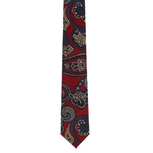 Trafalgar Roman Exploded Paisley Stately Silk Necktie