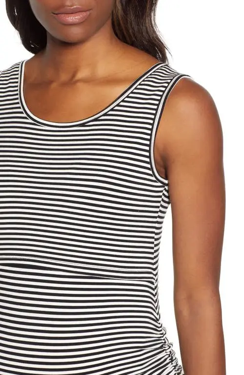ANGEL MATERNITY Maternity Nursing Tank - Navy