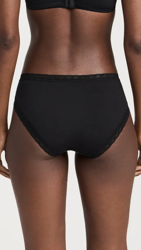 Natori Bliss French Cut Panties 6 Pack - Black/cafe