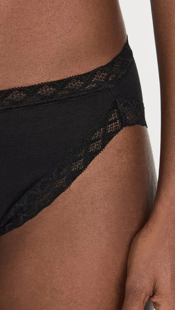 Natori Bliss French Cut Panties 6 Pack - Black/cafe