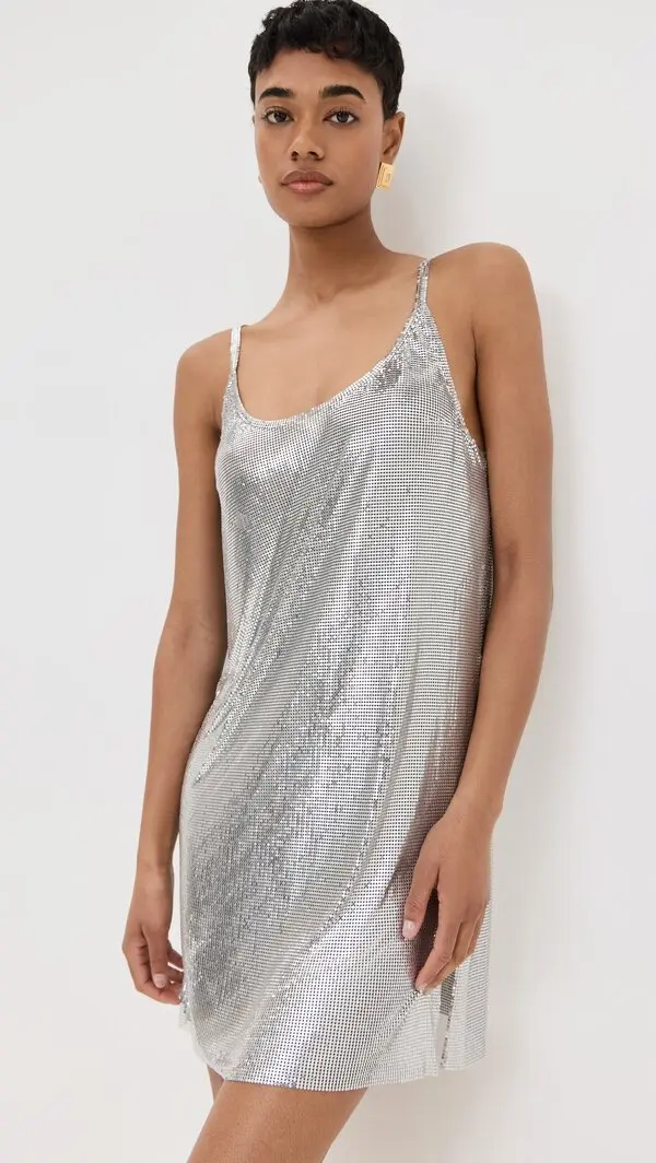 paco rabanne metal mesh dress Paco Rabanne Ombre Metal Mesh Dress