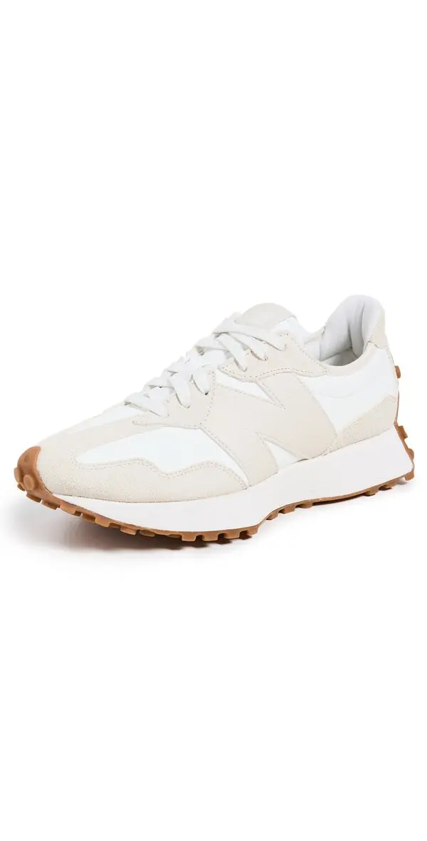 NEW BALANCE 327 Lace-up Sneakers - Beige White