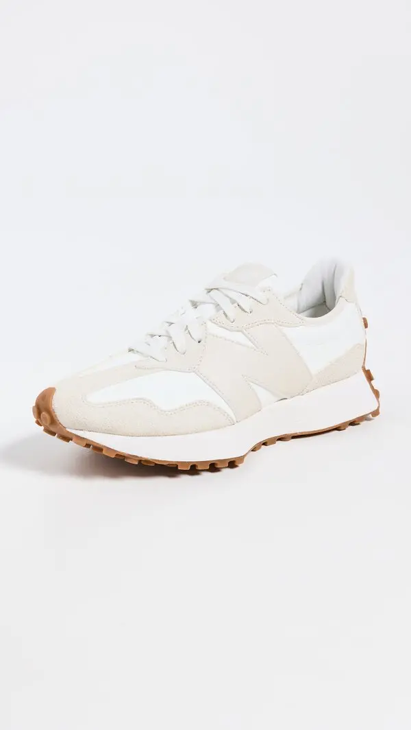 NEW BALANCE 327 Lace-up Sneakers - Beige White