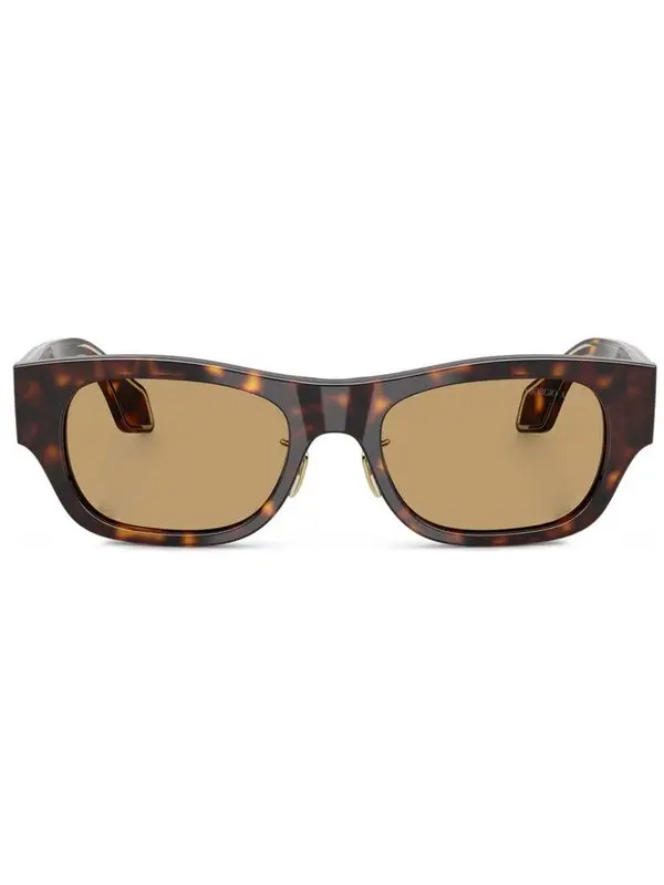 Giorgio Armani Rectangle-frame Sunglasses - Brown