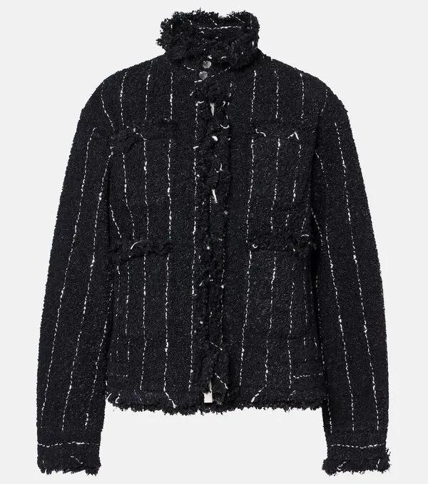 Sacai Striped Tweed Jacket