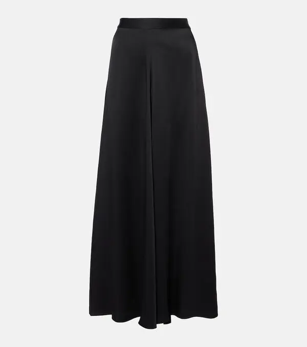 Isabel Marant Étoile Kayana Satin Maxi Skirt - Black